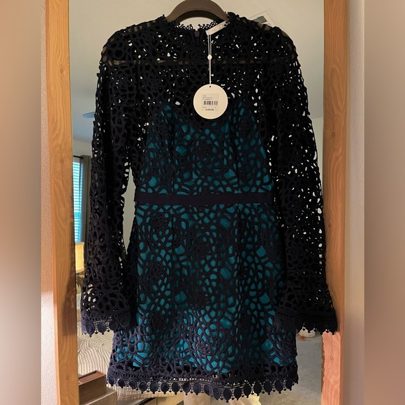La Maison Talulah | Dresses | Talulah Roseate Lace Overlay Mini Dress ...